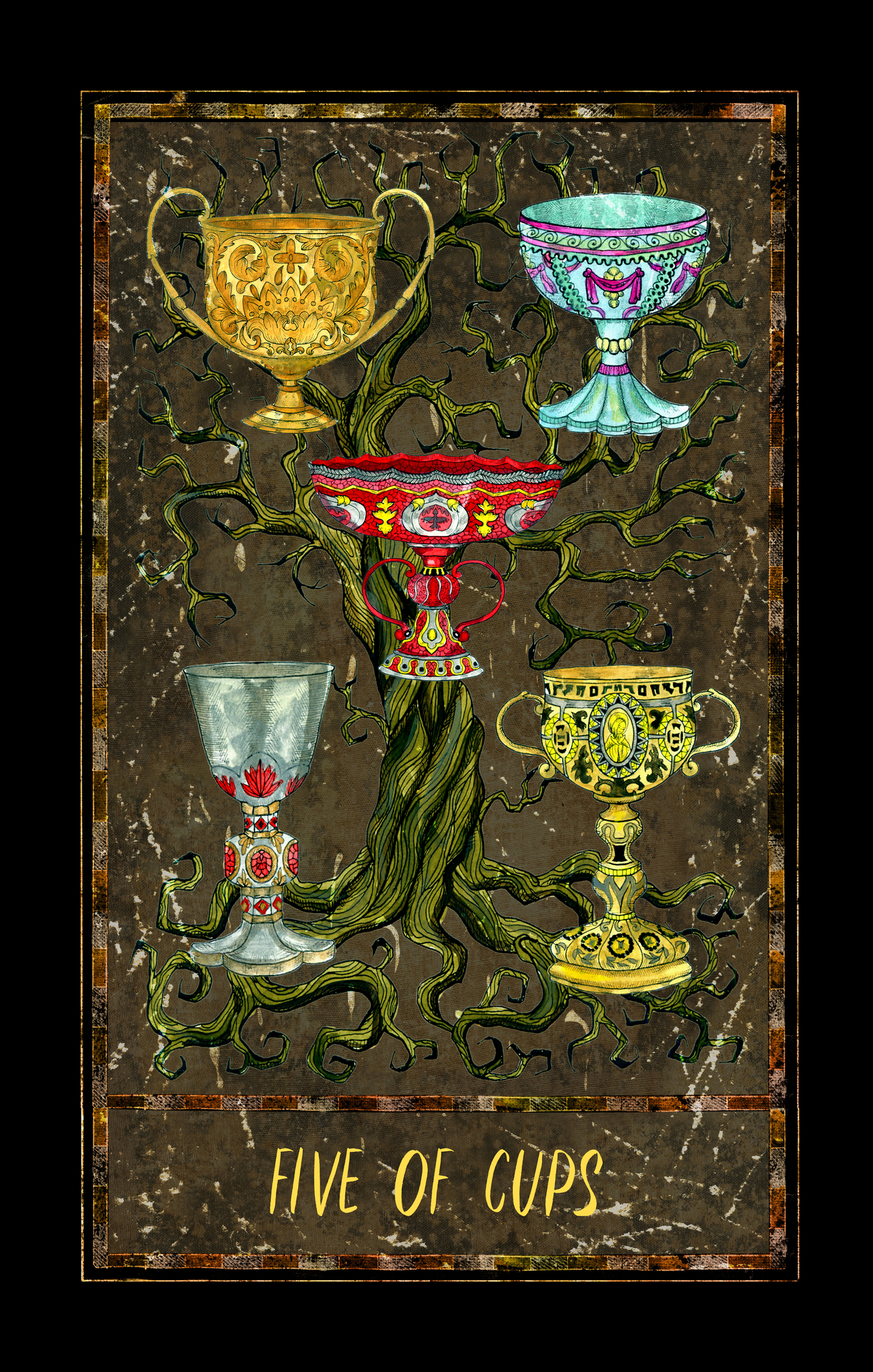 Five of Cups Guide - The Tarot Card of Broken Pieces